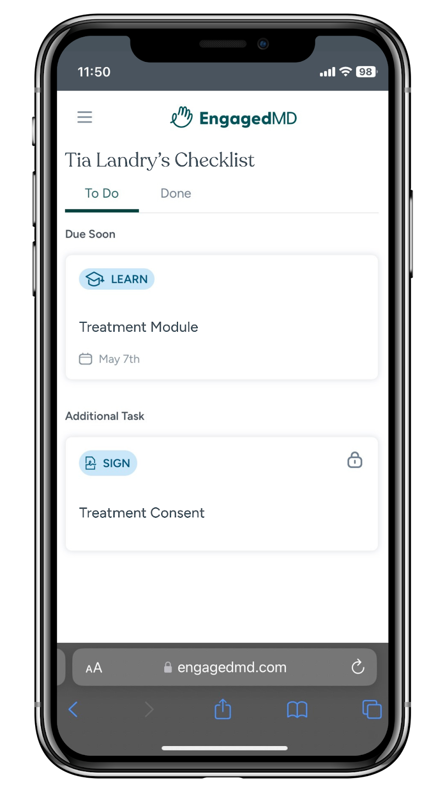How do I navigate the EngagedMD patient portal? – CareXP